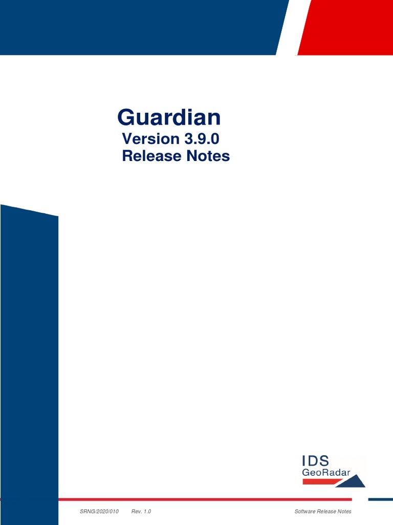 Guardian 3.9.0 - Release Notes PDF | PDF | Graphics Processing Unit ...