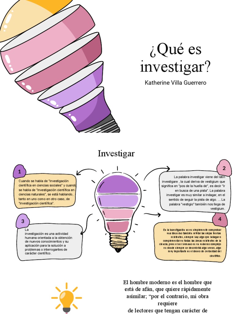 Que Es Investigar | PDF | Método científico | Homo Sapiens