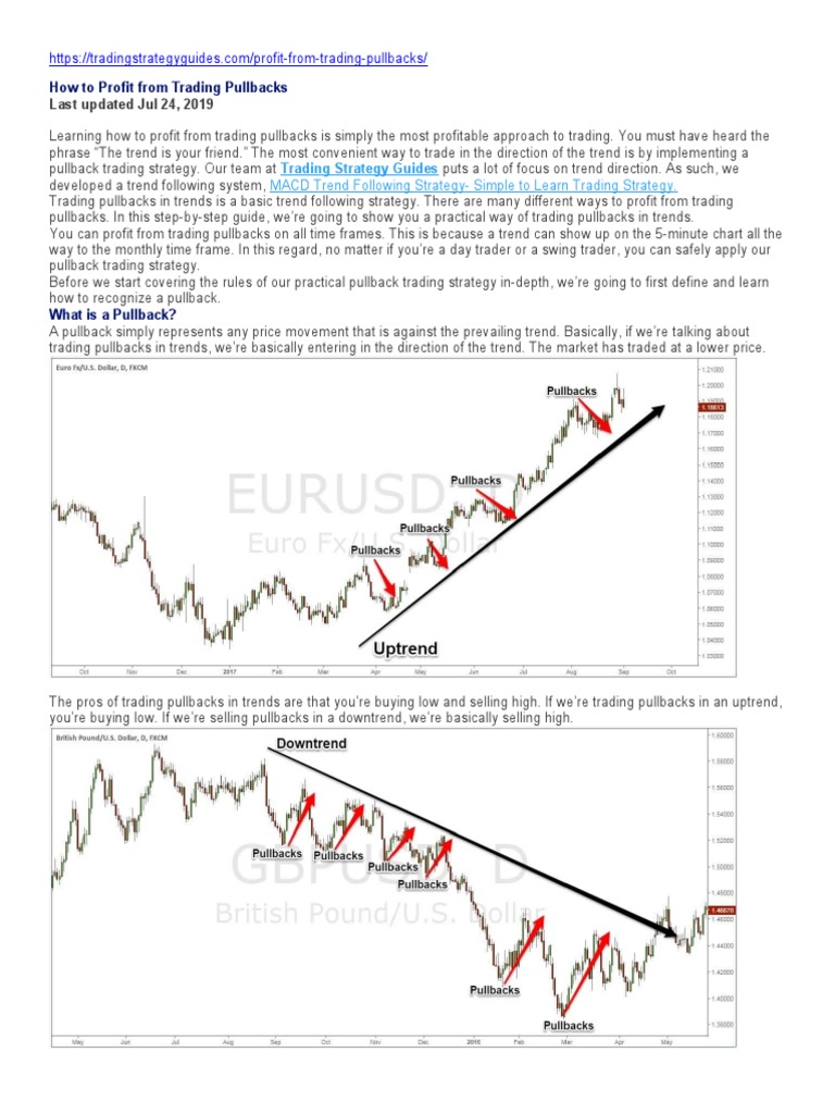 How To Profit From Trading Pullbacks | PDF | Microeconomics | Market ...