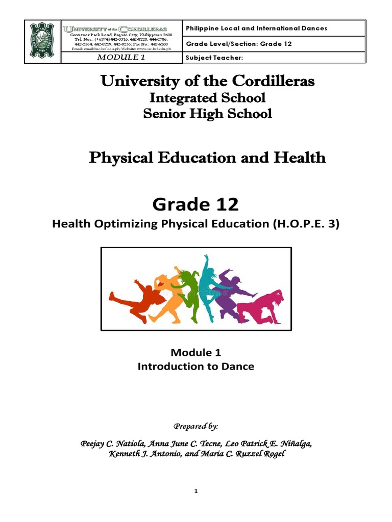 HOPE-3a-DANCE-Module-1-Introduction-in-DANCE FINAL PDF | PDF | Dances ...