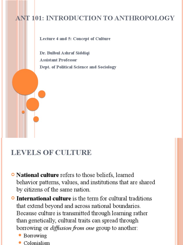 Ant 101: Introduction To Anthropology | PDF | Anthropology | Critical ...