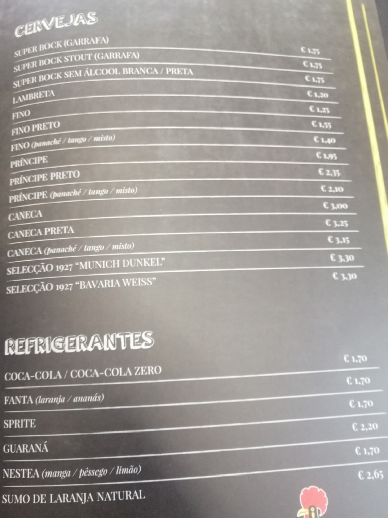Tourigalo Porto Menu PDF | PDF