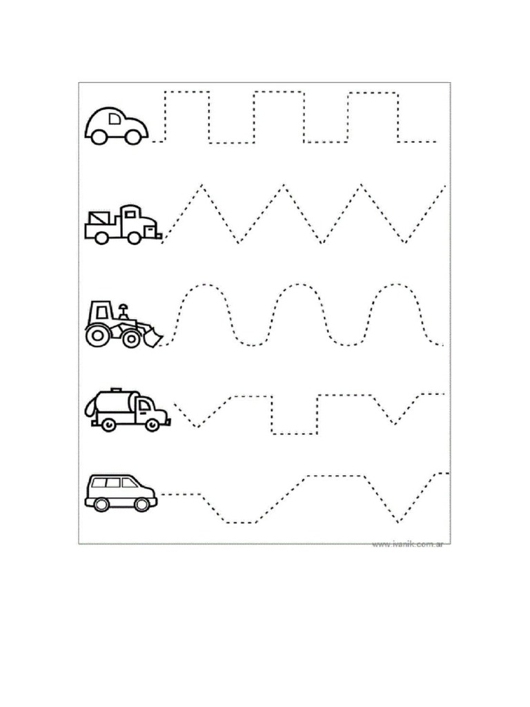 Trazos para Niños de Inicial | PDF