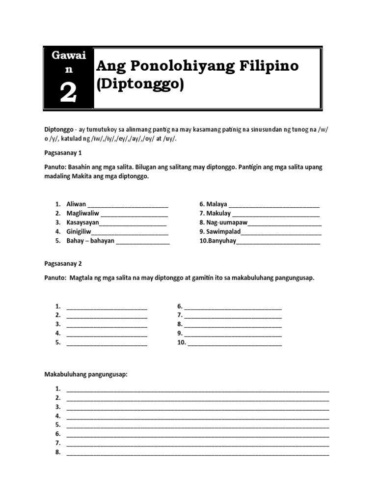Filipino7 Week1-3 | PDF