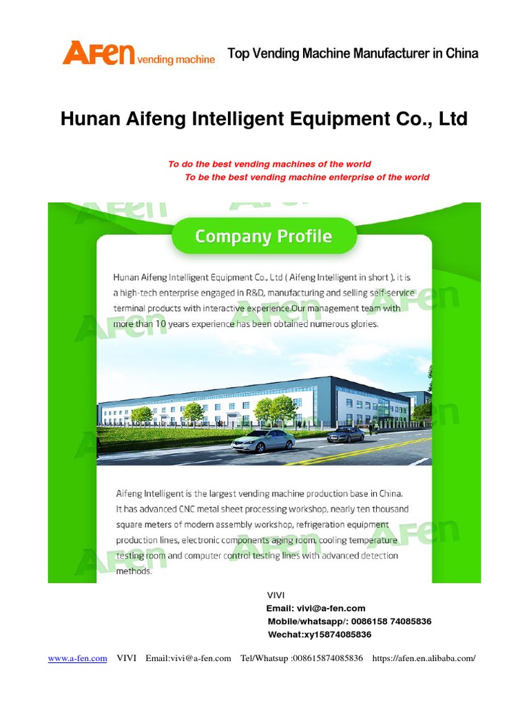 Vending Machine Catalogue PDF | PDF | Vending Machine | Smart Card