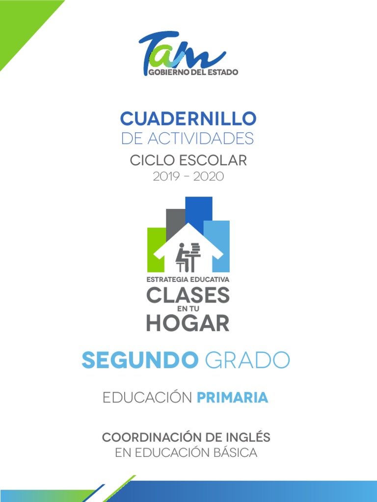 Cuadernillo de Inglés 2° Grado Primaria | PDF | Enseñando y aprendiendo ...