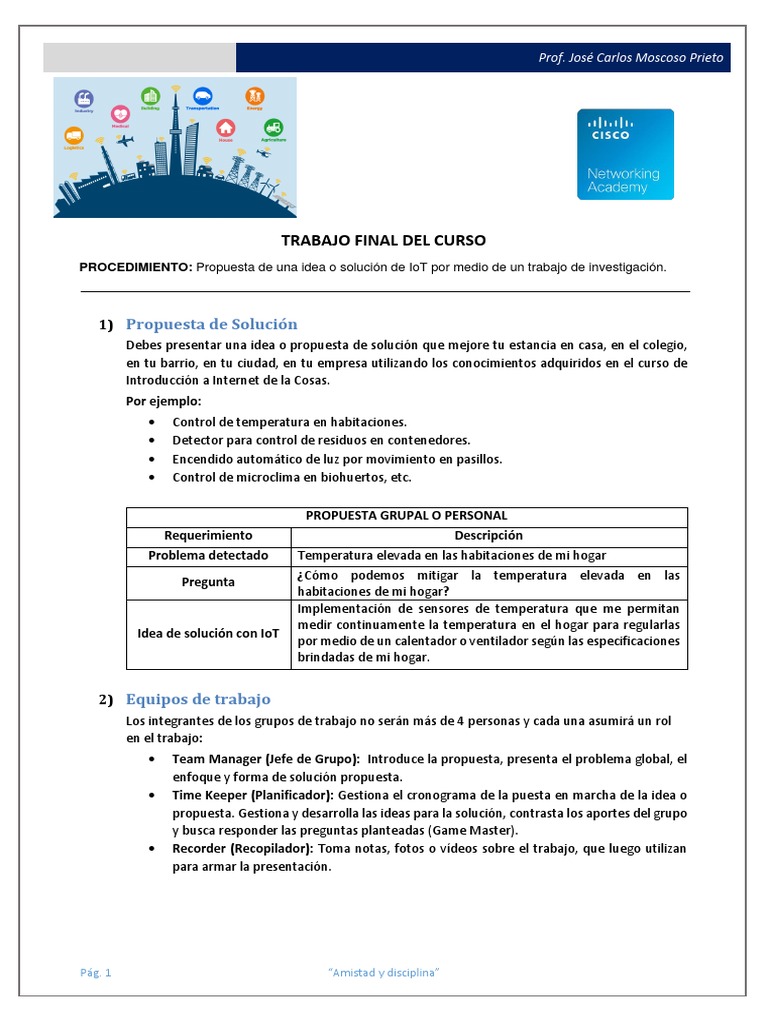 Trabajo Final Curso IoT UCSP 2020 | PDF | Internet de las Cosas | Informática y tecnología de la ...