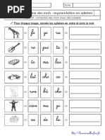 Tableau des syllabes à imprimer | PDF