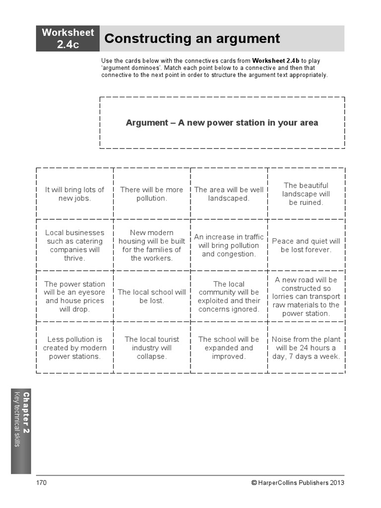 Constructing An Argument: Worksheet | PDF | Economies | Transport