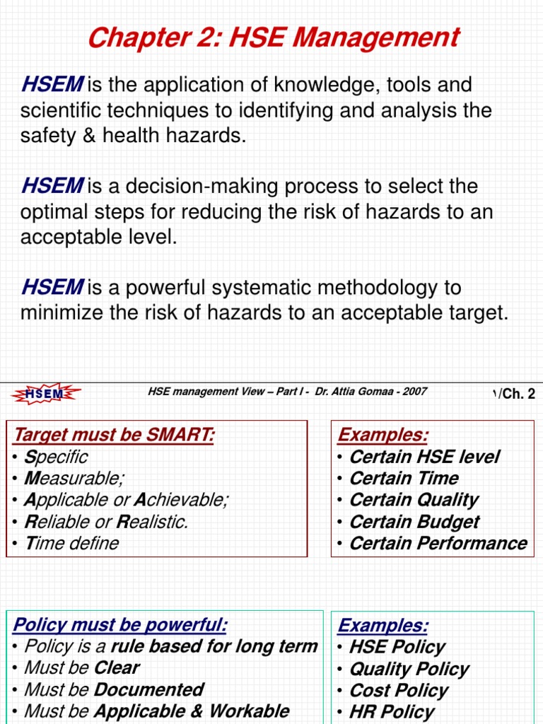000 HSE - CH 2 - HSEM PDF | PDF | Risk | Human Resources