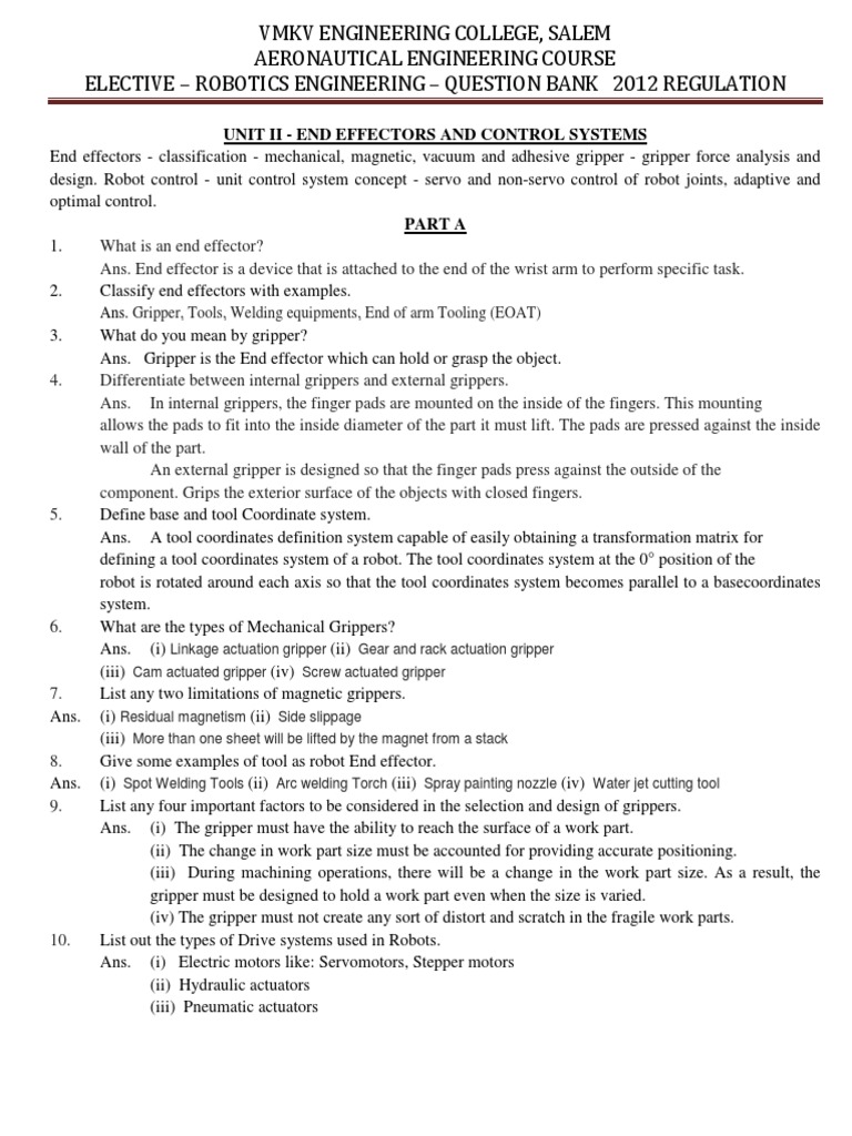 VMKV Engineering College, Salem Aeronautical Engineering Course ...