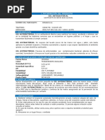 Ficha de Seguridad Axion | PDF | Carbón | Detergente