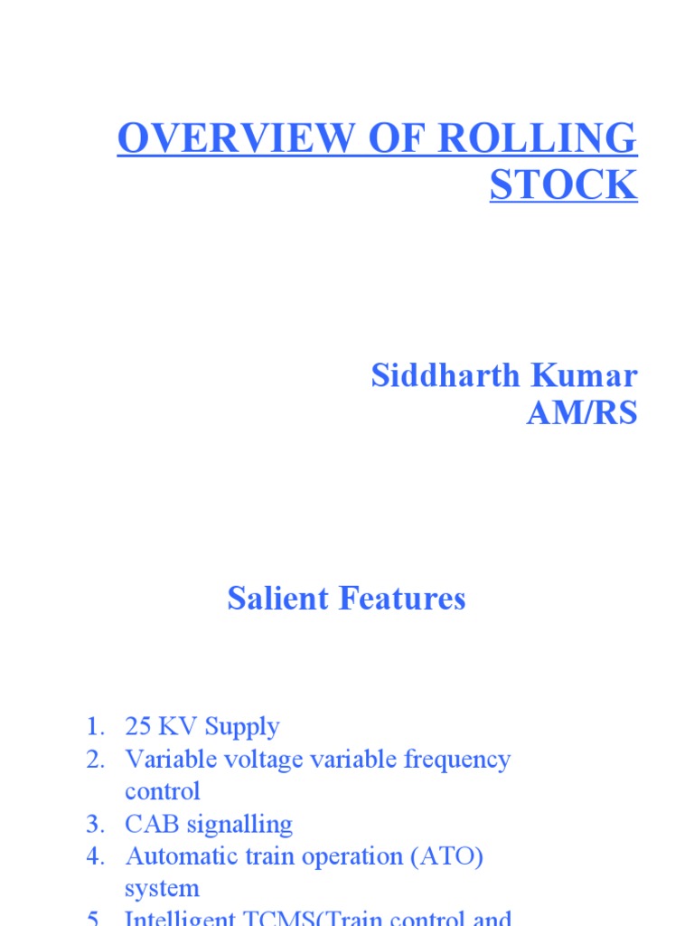 Modern Rolling Stock Overview | PDF | Power Inverter | Axle