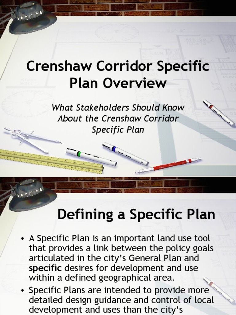 Crenshaw Specific Plan Overview | PDF | Government | Justice