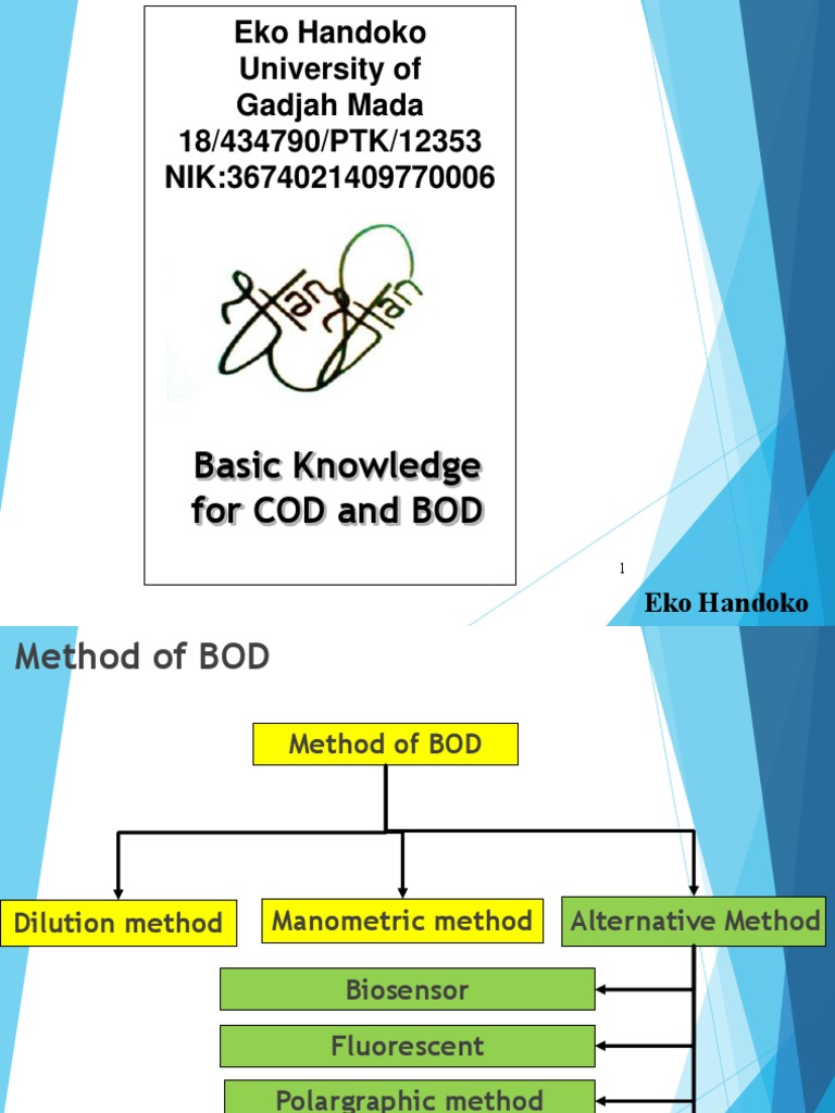 Cod and Bod | PDF | Chemistry | Physical Sciences