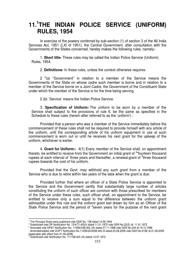 Revised AIS Rule Vol III IPS Rule 11 PDF | PDF