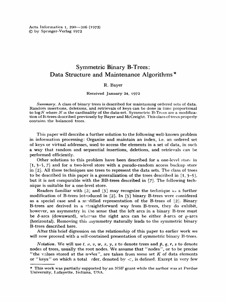 Symmetric Binary B Trees Pdf Mathematical Logic Theoretical 5445