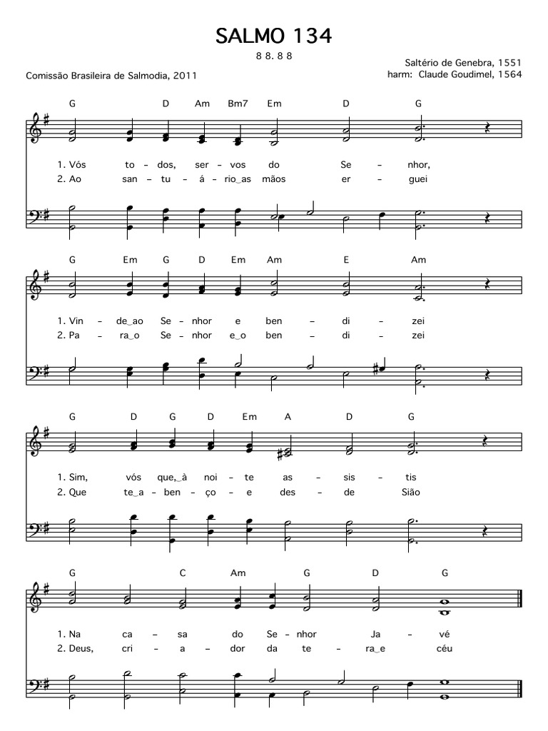 Salmo 134 | PDF | Música religiosa | Salmos