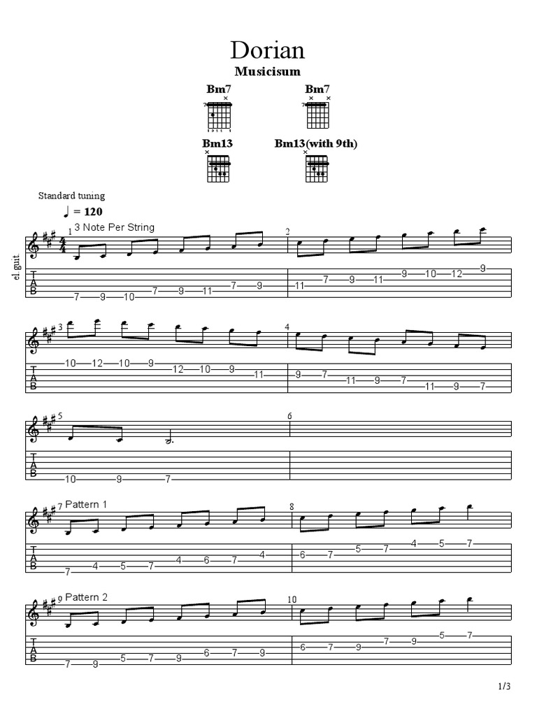 008 - Dorian | PDF | String Instruments | Elements Of Music