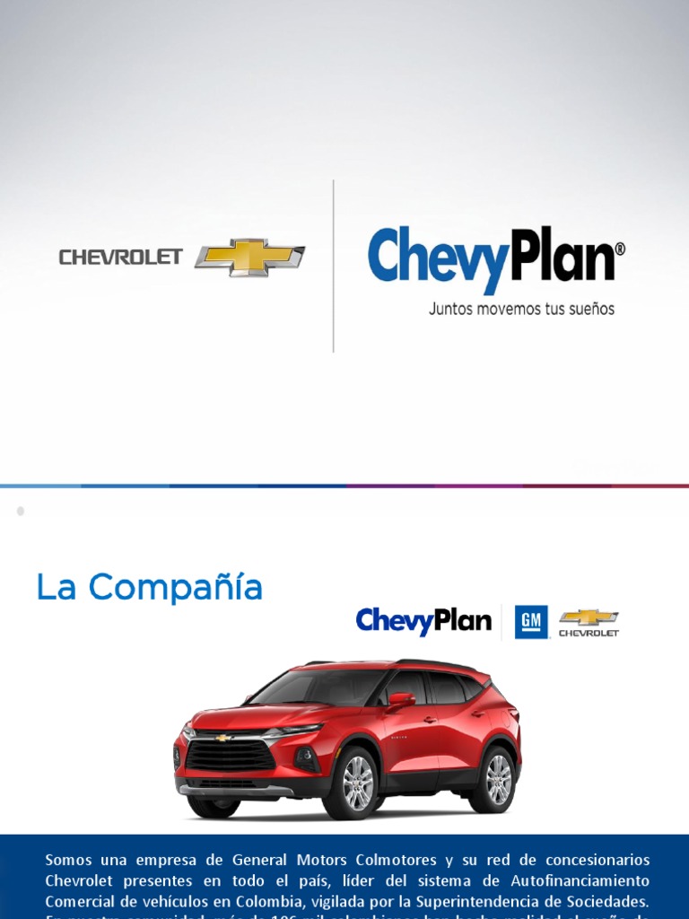 Presentación ChevyPlan | Descargar gratis PDF | Colombia | Economias