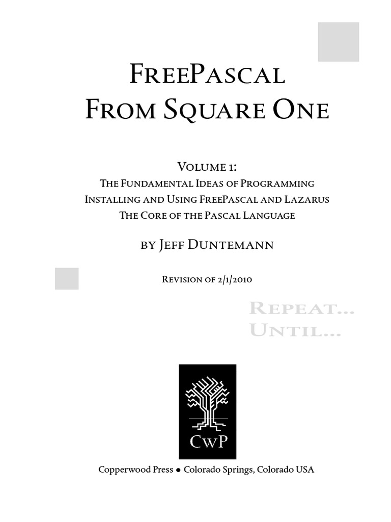 Free Pascal Square One Vol 1 | PDF | Dos | Central Processing Unit
