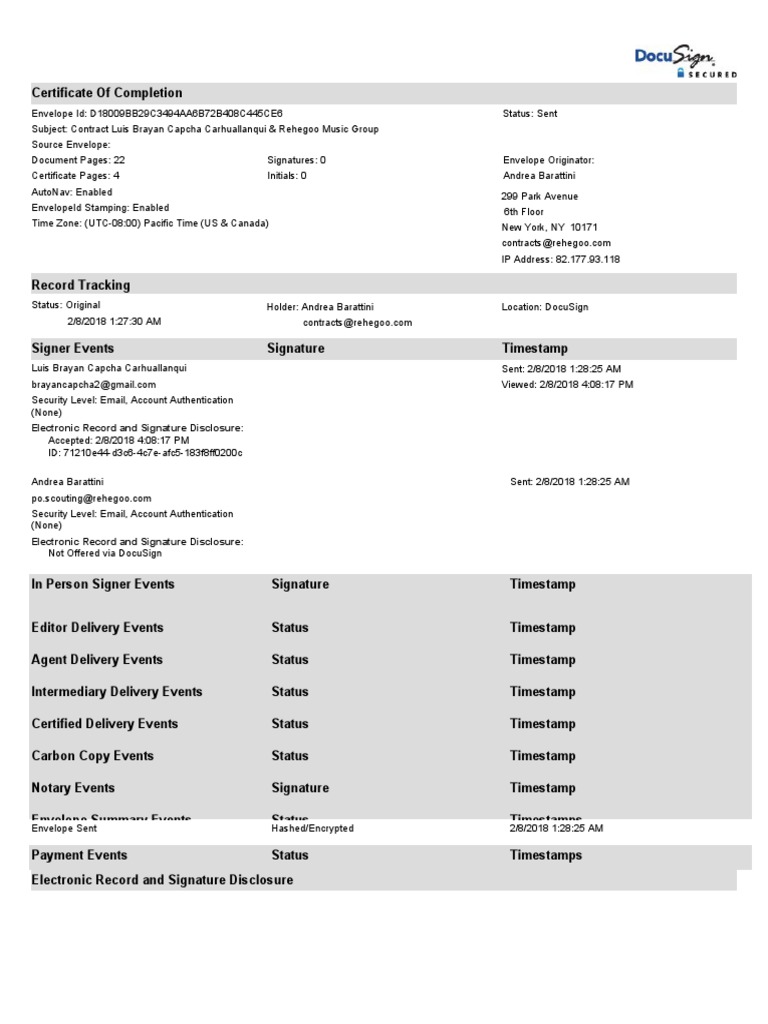 Electronic Record and Signature Disclosure | PDF | Safari (Web Browser ...