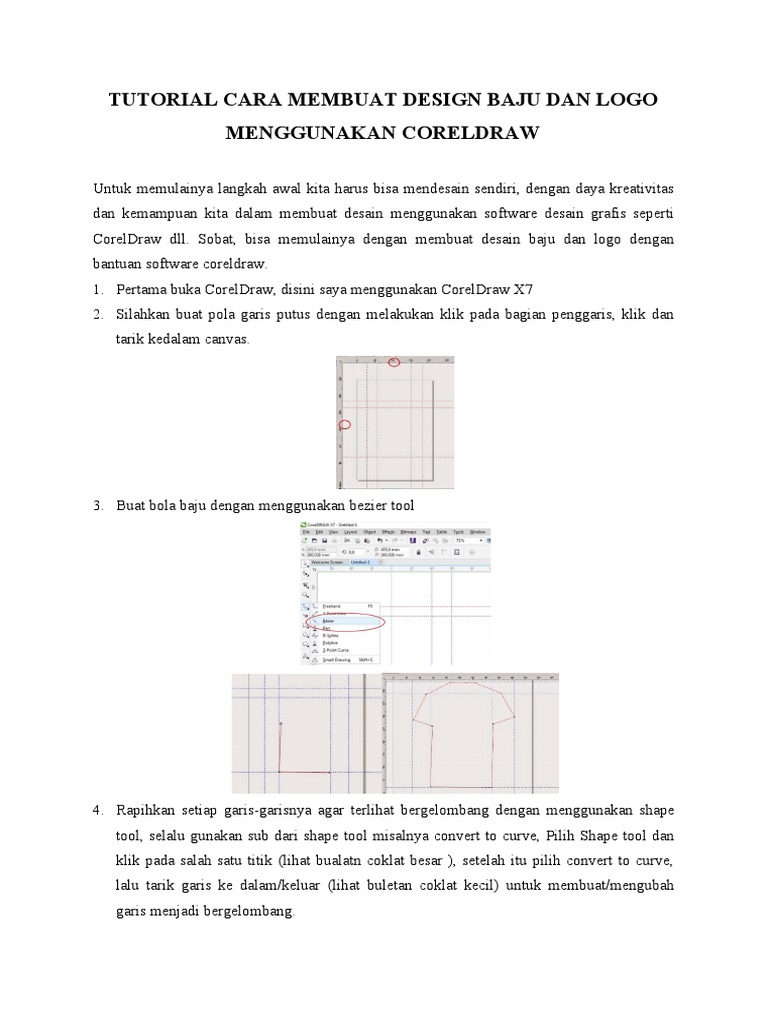 Tutorial Cara Membuat Design Baju Dan Logo | PDF