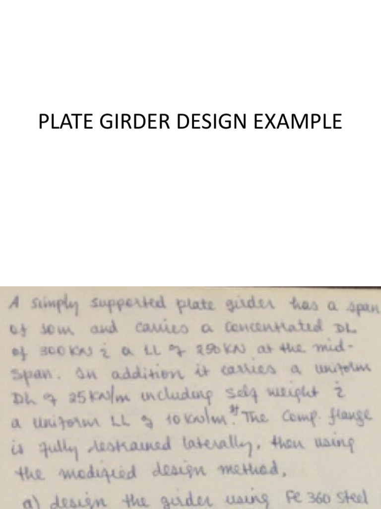 Plate Girder Design | PDF