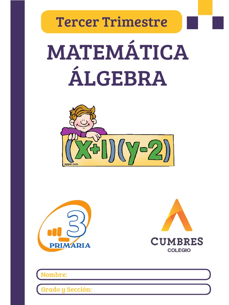 Tercero - Mate 1 - Algera - 3 Trimestre | PDF | Exponenciación | Teoría de los números