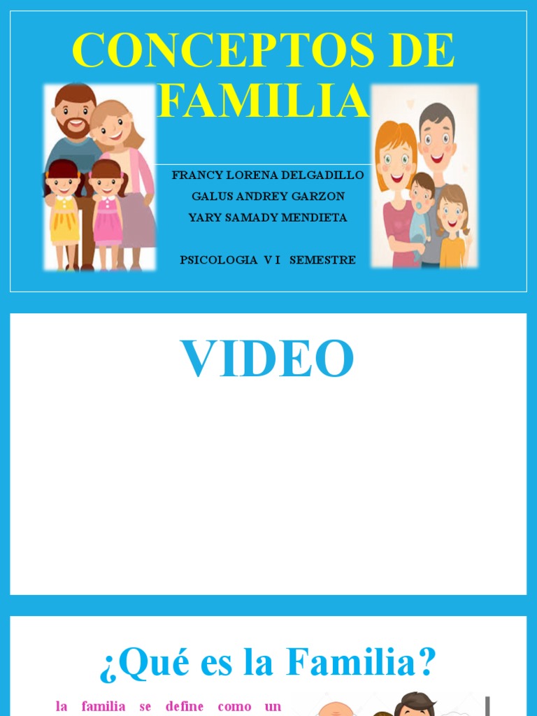 Exposicion De Familia Pdf Familia Relaciones Interpersonales