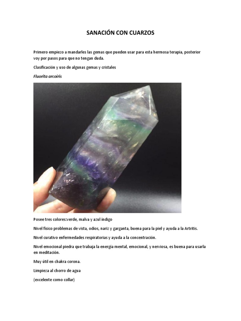 Sanación Con Cuarzos PDF | PDF | Color | Cristal