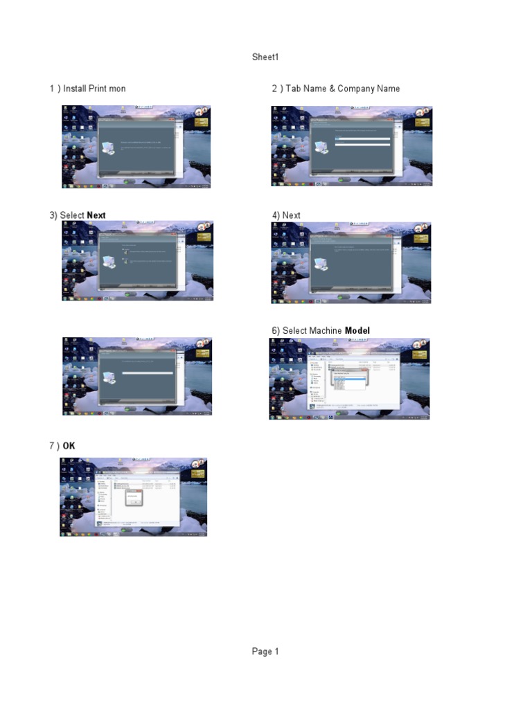 Print Mon Install | PDF