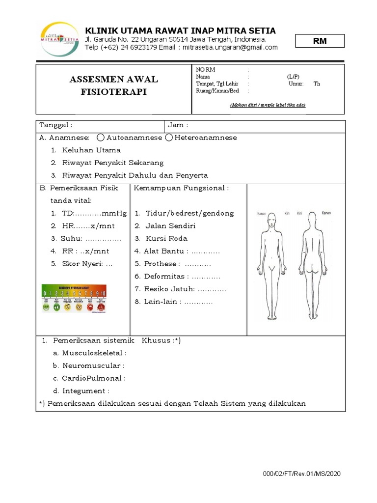 Fisioterapi Form | PDF