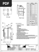 001 - General Arrangement 25kl Storage Tank - Sheet 1 | PDF | Valve | Mechanical Engineering