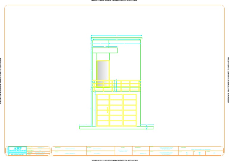Fachadas 2D en AutoCAD para casas | PDF | Autodesk | Empresas de ...