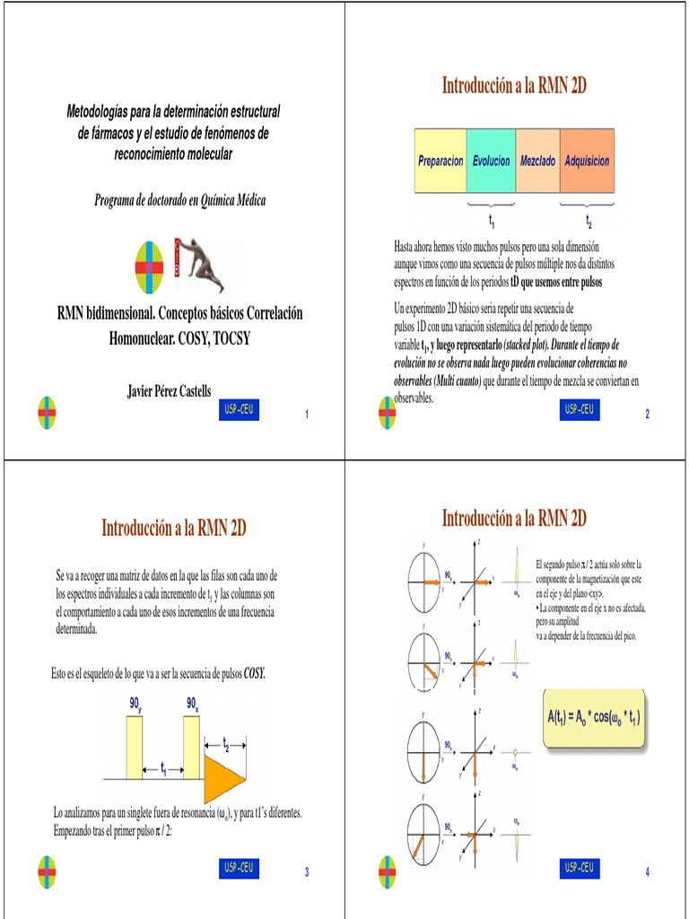 RMN 2d Introduccion | PDF | Resonancia magnética nuclear | Fase (ondas)