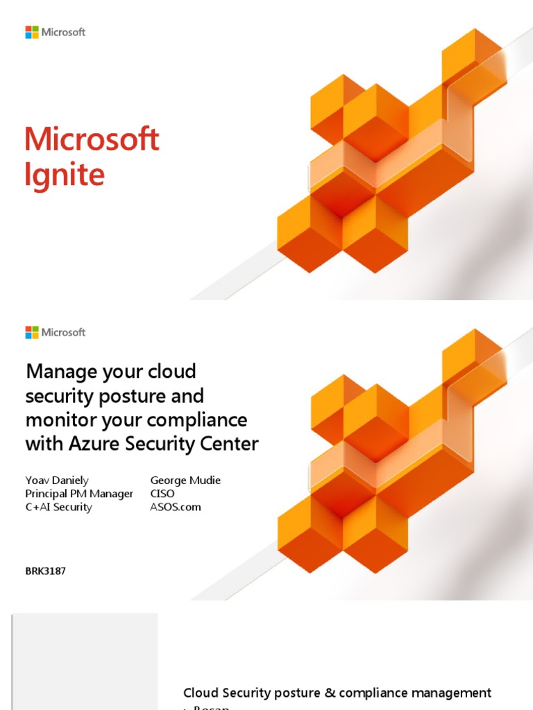 BRK3187-Azure-ASC-cloud Security Posture | PDF | Microsoft Azure ...
