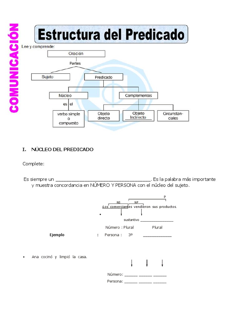 3-Estructura Del Predicado | PDF | Objeto (gramática) | Morfología ...
