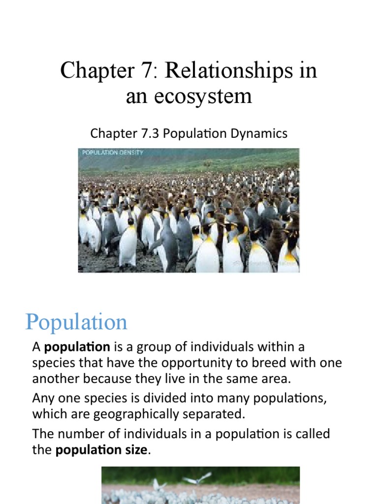 Chapter 7: Relationships in An Ecosystem | Download Free PDF ...