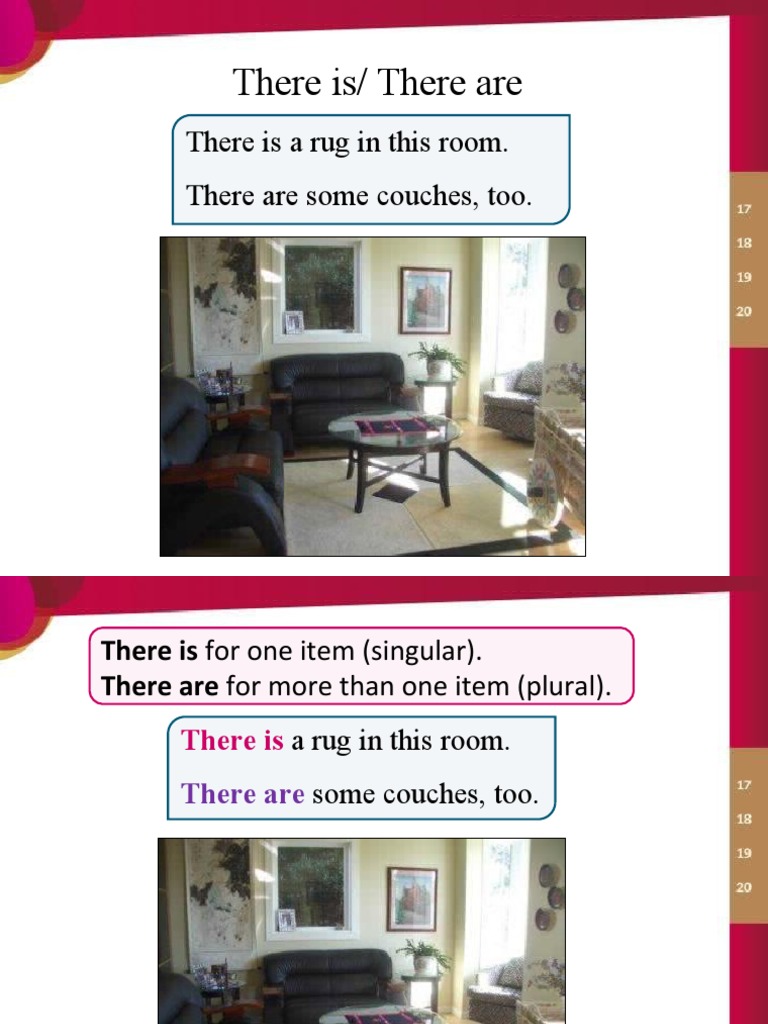 Speak Now 1 There Is There Are Grammar Presentation | PDF