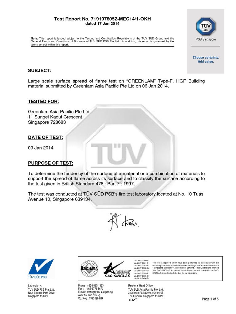 BS 476 Part 7 Fire Propagation GHPL | PDF | Nature