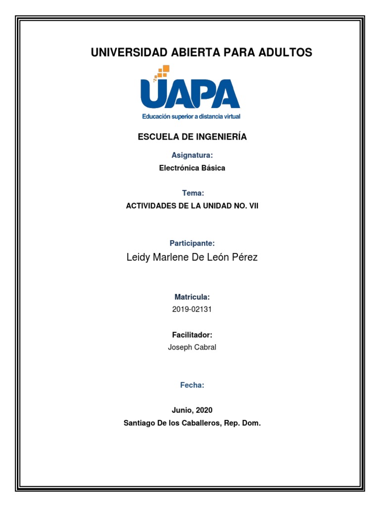 Tarea 7 Electronica Basica Leidy | PDF