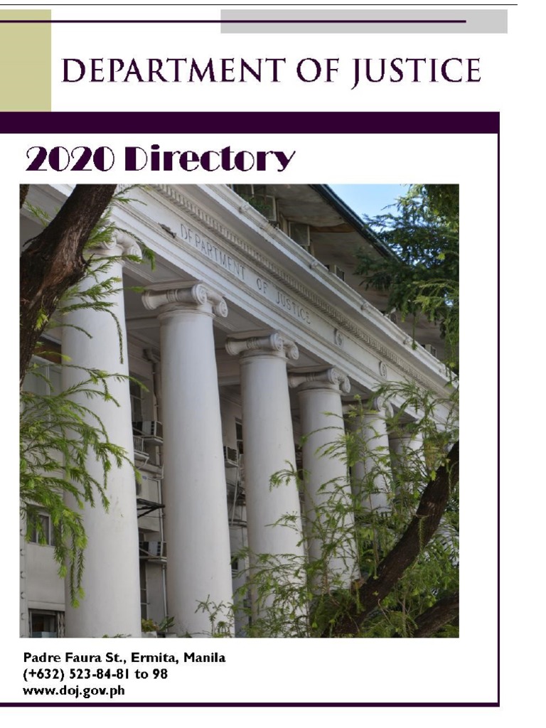 DOJ Contact Directory and Services | PDF | Crime & Violence | Crime ...