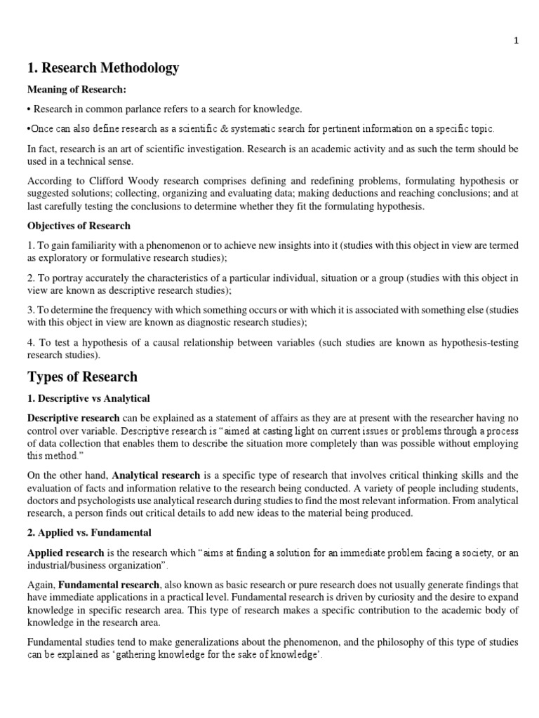 Research Methodology Final Documents | Download Free PDF | Sampling ...