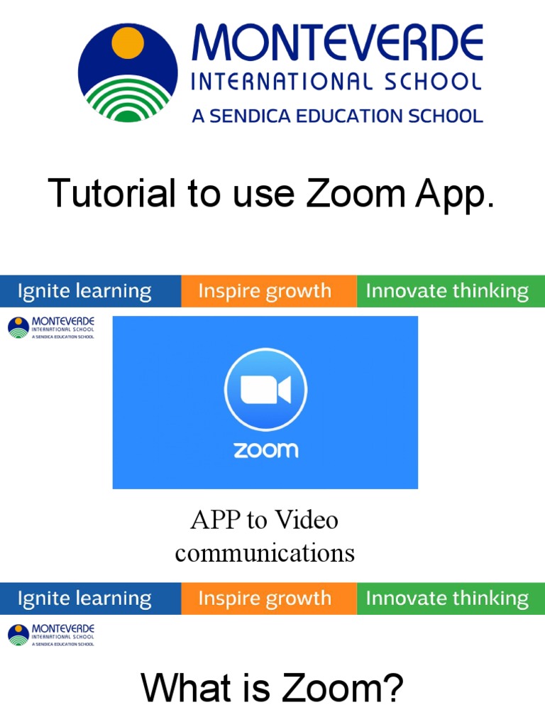 Tutorial To Use Zoom App | PDF | I Pad | Computer Mediated Communication
