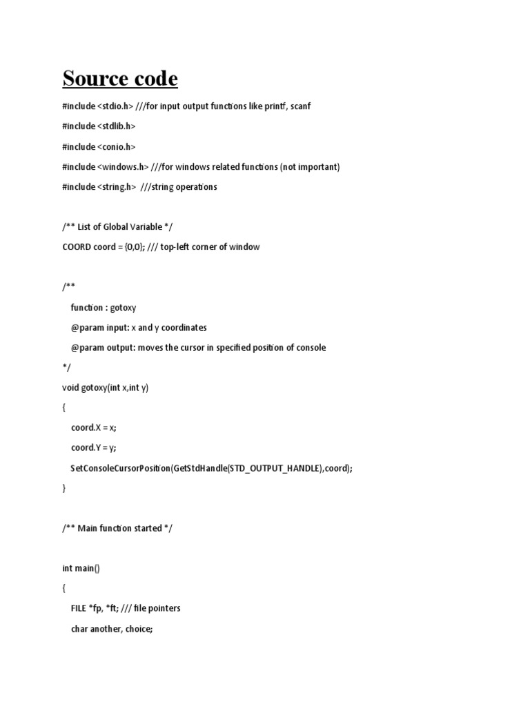 Source Code Pdf Command Line Interface Computer Data
