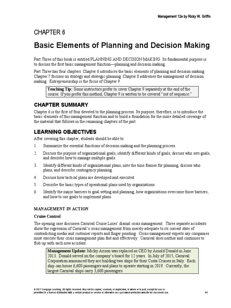 Griffin Mgmt12e IM Ch04 | PDF | Goal Setting | Goal