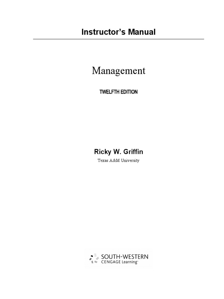 Griffin Mgmt12e IM Ch18 | PDF | License | Interpersonal Communication