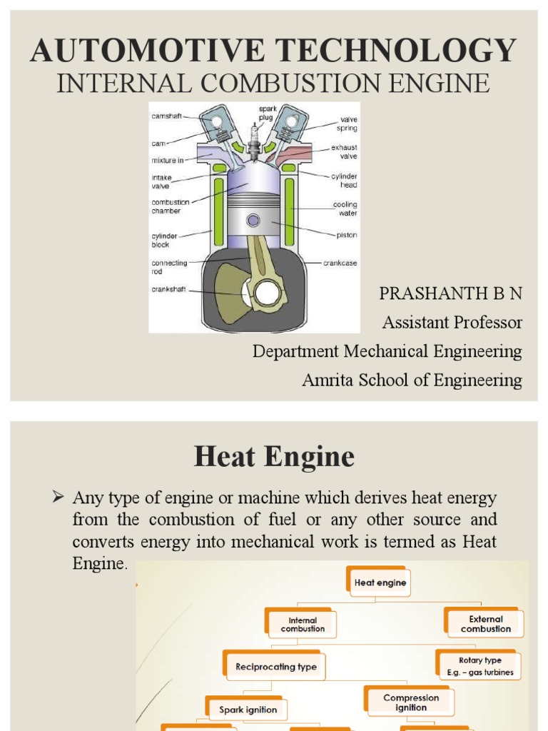 Internal Combustion Engine | PDF | Internal Combustion Engine | Piston