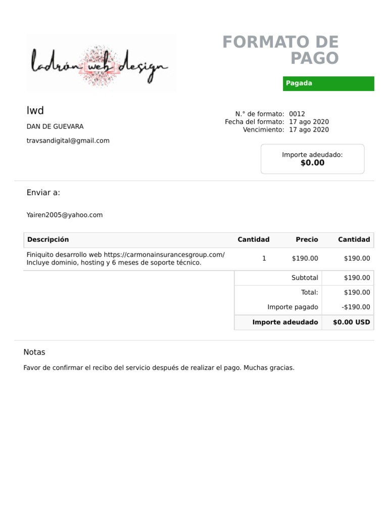 Invoice - 0012 PDF | PDF